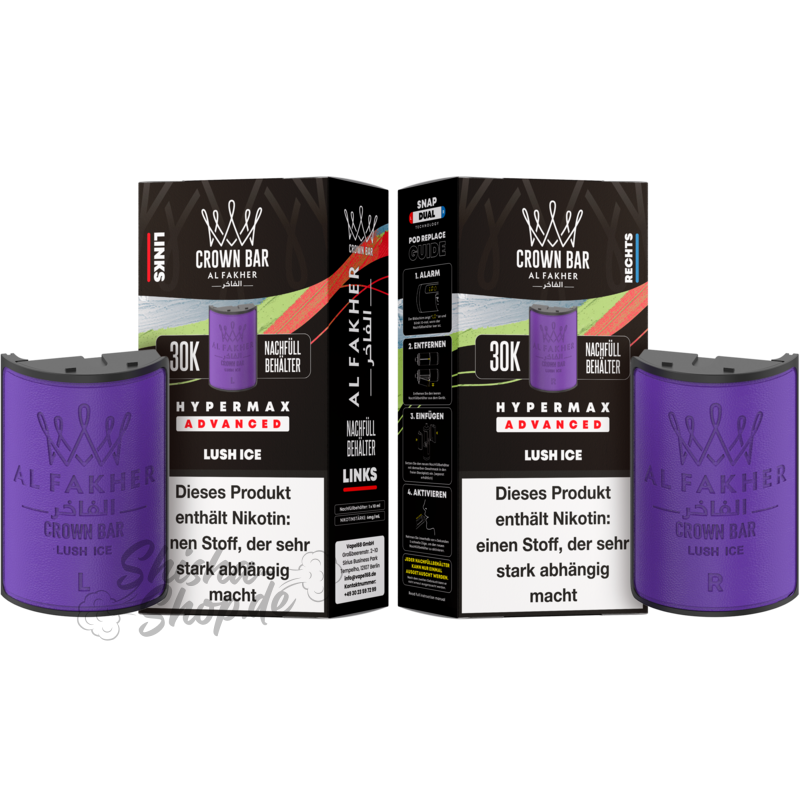 Lush Ice Pod 2er Pack | Crown Bar 30K Hypermax | shisha-shop.de, 19,99