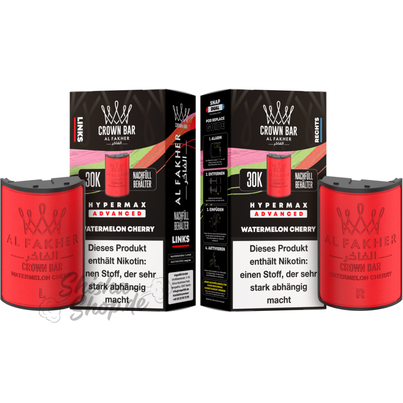 Watermelon Cherry Pod 2er Pack | Crown Bar 30K Hypermax | shisha-shop ...