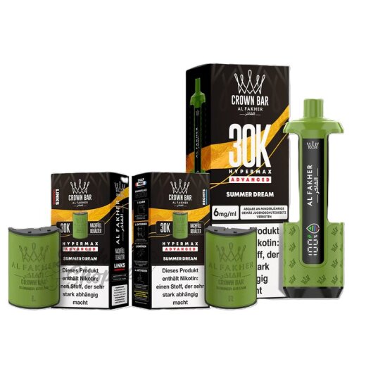 Al Fakher Crown Bar Hypermax 30K Sparset KIT Summer Dream kaufen – sh ...